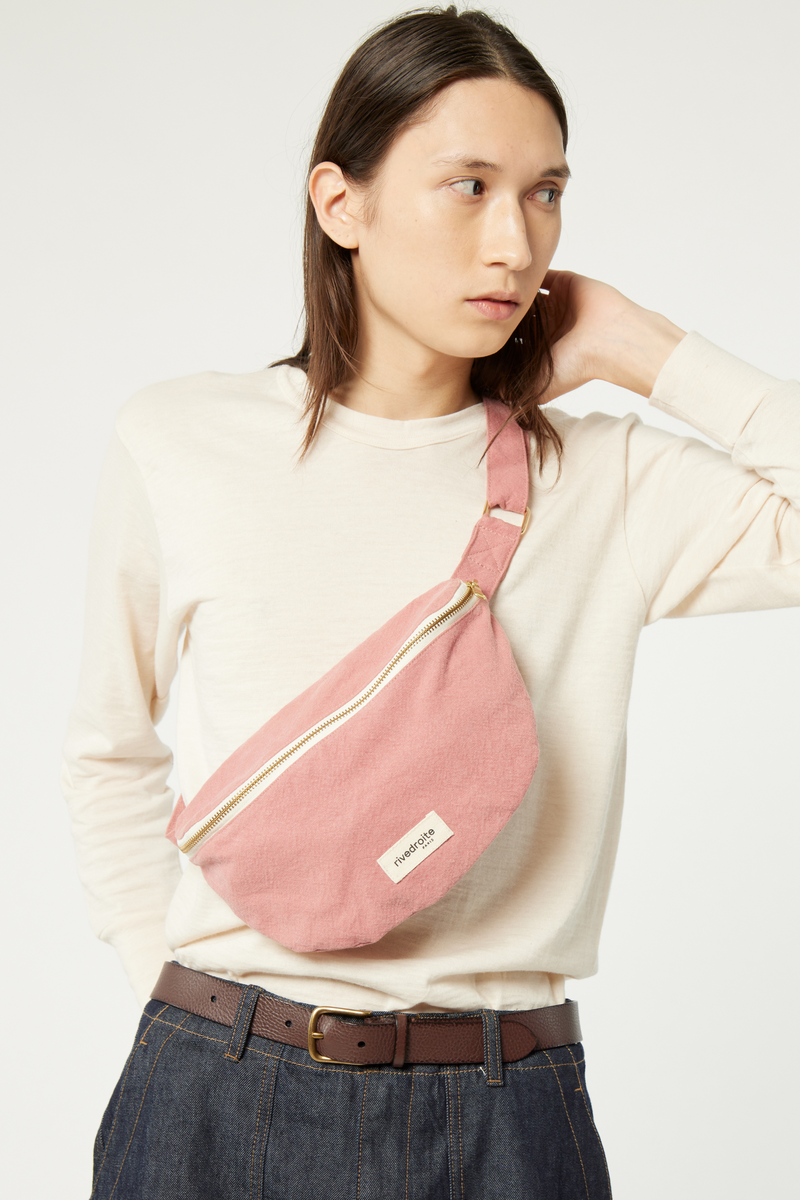 Custine the waist bag - Recycled cotton "bois de rose" – Rivedroite ...