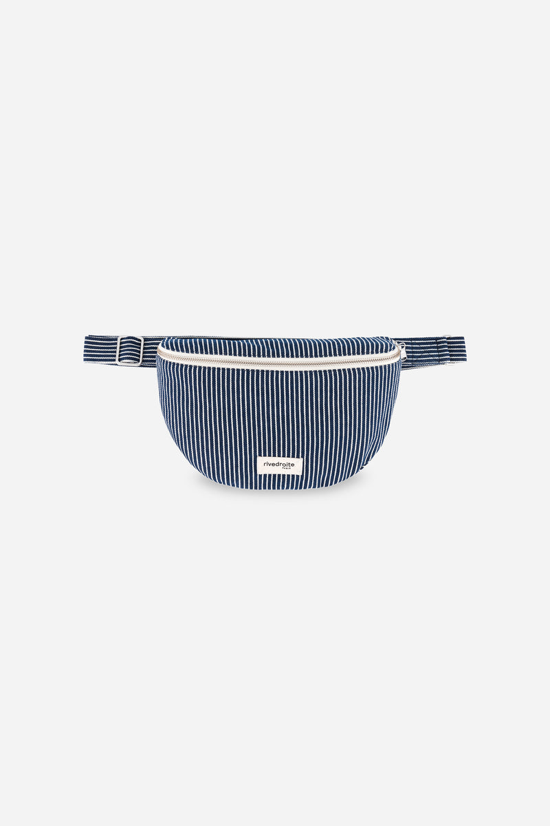 Custine the waist bag - Recycled cotton Océan – Rivedroite Paris US