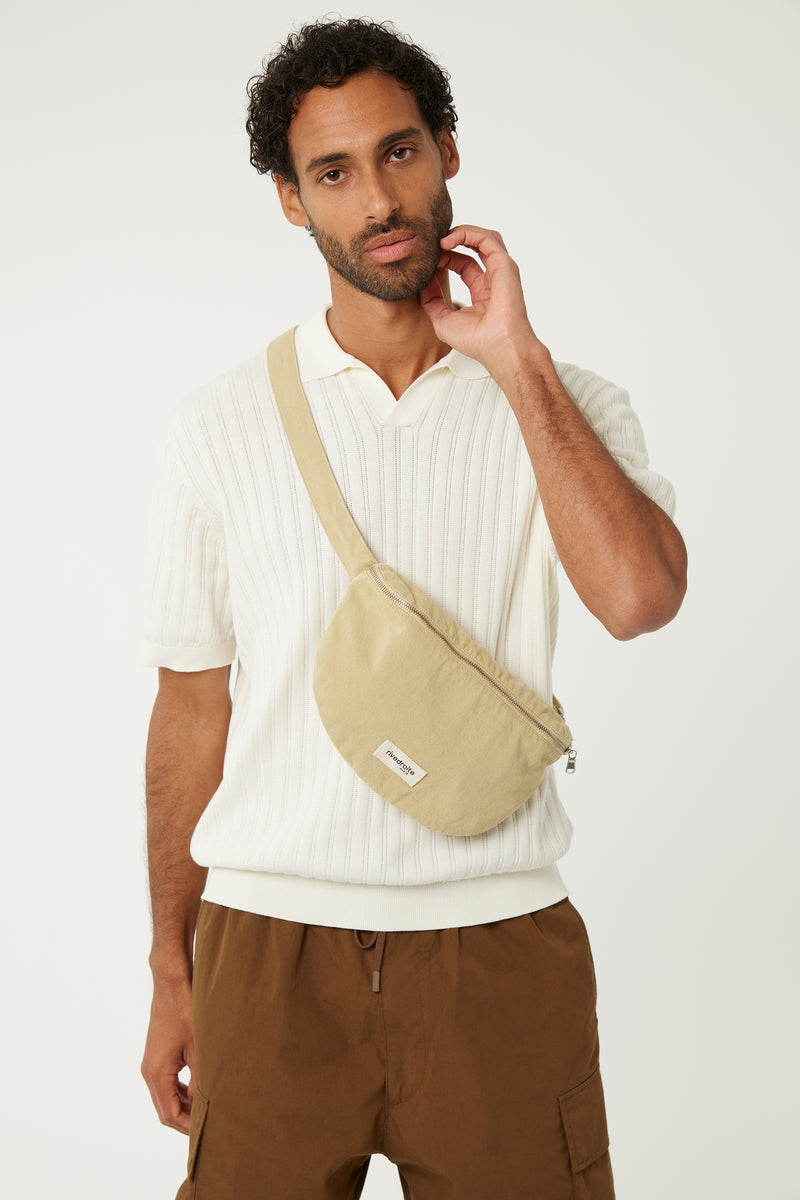 Custine the waist bag - Cotton Twill Santa Monica Beige – Rivedroite ...