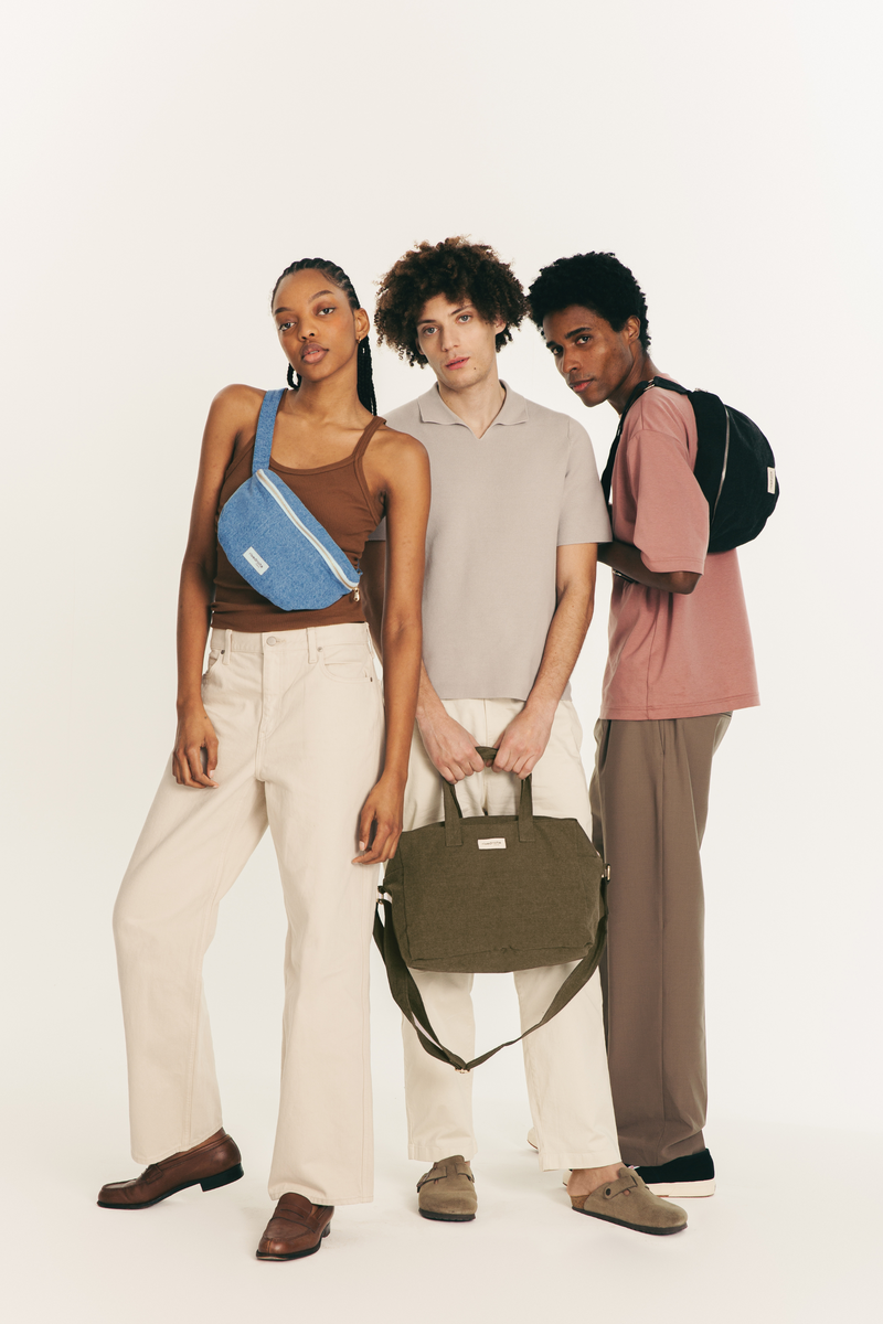 Custine the waist bag - Upcycled stonewashed denim – Rivedroite Paris US